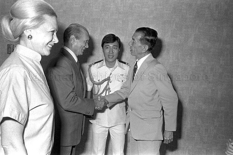 Israeli Foreign Minister Moshe Dayan and his wife Rachel,