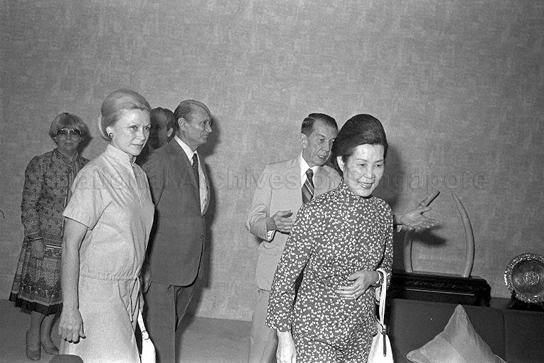 Israeli Foreign Minister Moshe Dayan and his wife Rachel,