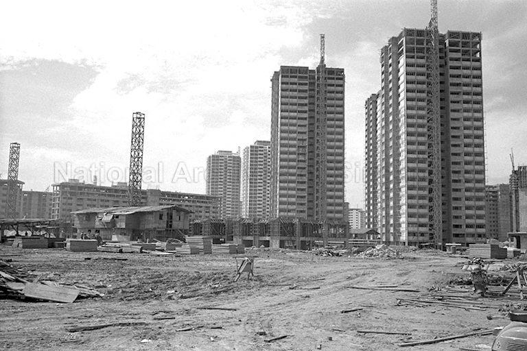 View of Housing and Development Board (HDB) construction