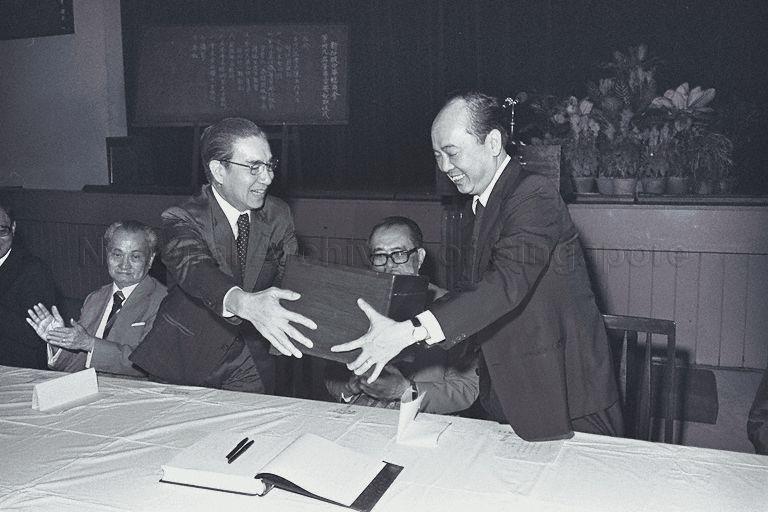 Outgoing president of Singapore Chinese Chamber of Commerce