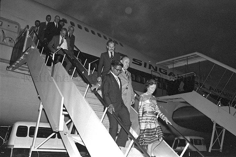 Prime Minister of New Zealand Robert Muldoon and Mrs Thea