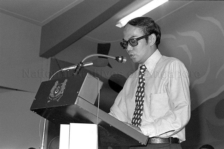 Member of Parliament for Leng Kee Dr Ow Chin Hock speaking