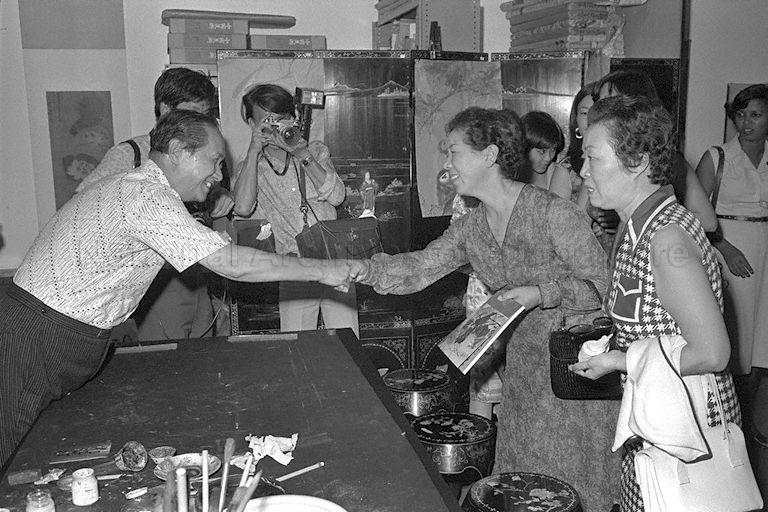 Mrs Mie Fukuda, wife of Japanese Prime Minister Takeo Fukuda