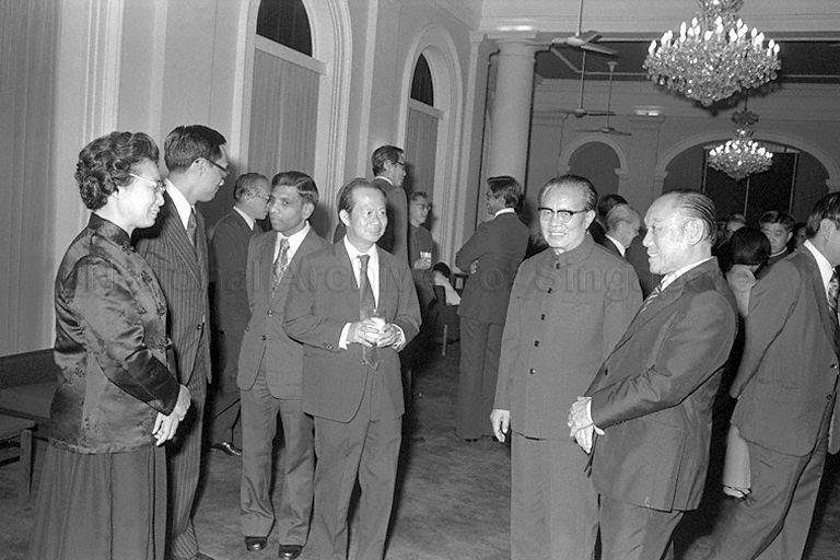 From left, clockwise, Madam Ho Li-Liang, wife of Chinese