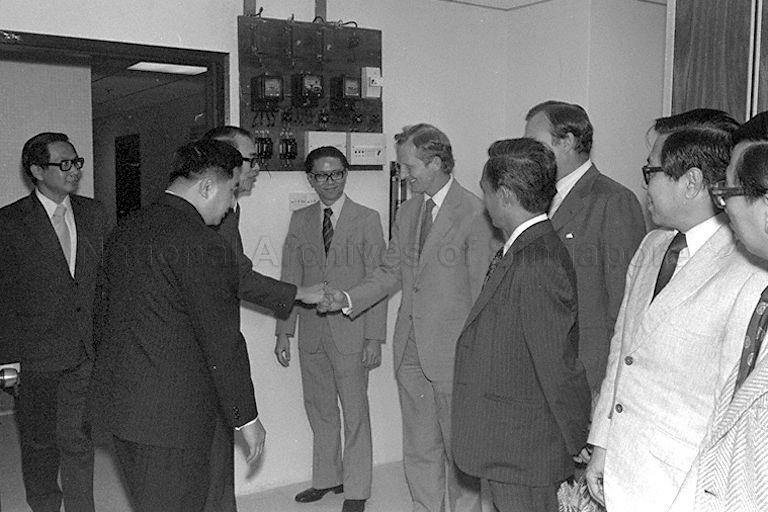 Minister for Finance Hon Sui Sen (third from left) arriving