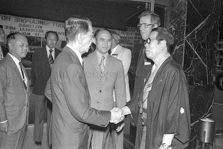 President Dr Benjamin Sheares, joined by Minister for