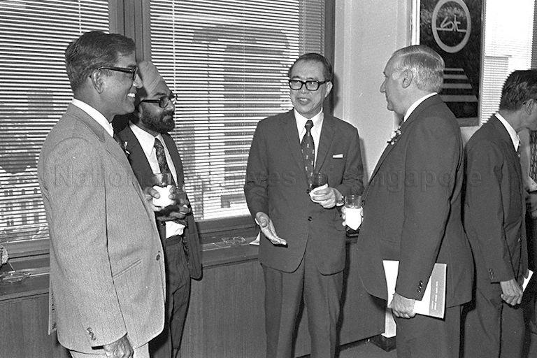 Minister for Finance Hon Sui Sen with guests at the