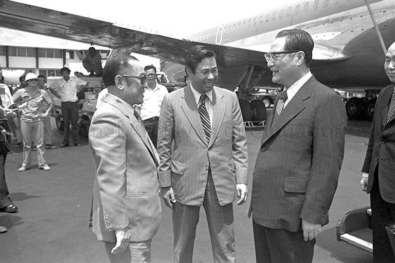 South Korean Foreign Minister Dr Kim Dong Jo being greeted