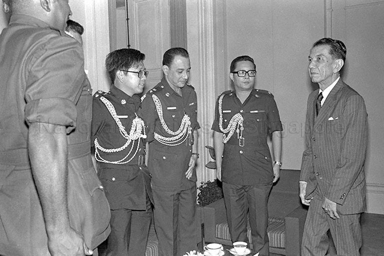 President Dr Benjamin Henry Sheares with newly appointed