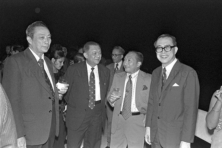 Minister for Finance Hon Sui Sen (right) with Chairman of