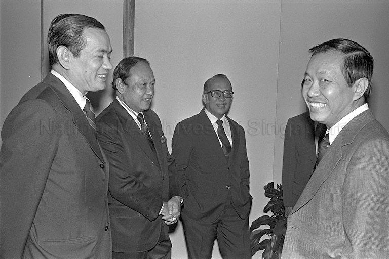 Asean Secretary-General for Singapore Tan Boon Seng (right)