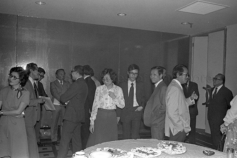 Asean Secretary-General for Singapore Tan Boon Seng (centre