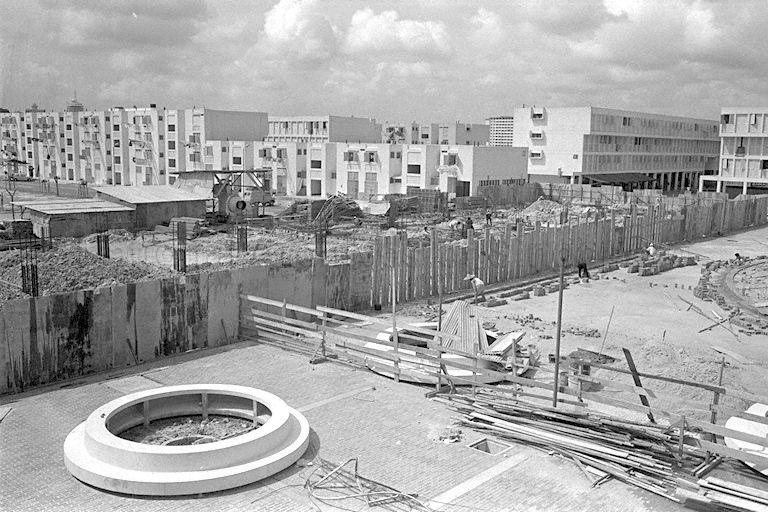 The construction of Toa Payoh Branch Library at Toa Payoh