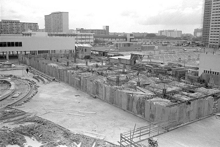 The construction of Toa Payoh Branch Library at Toa Payoh