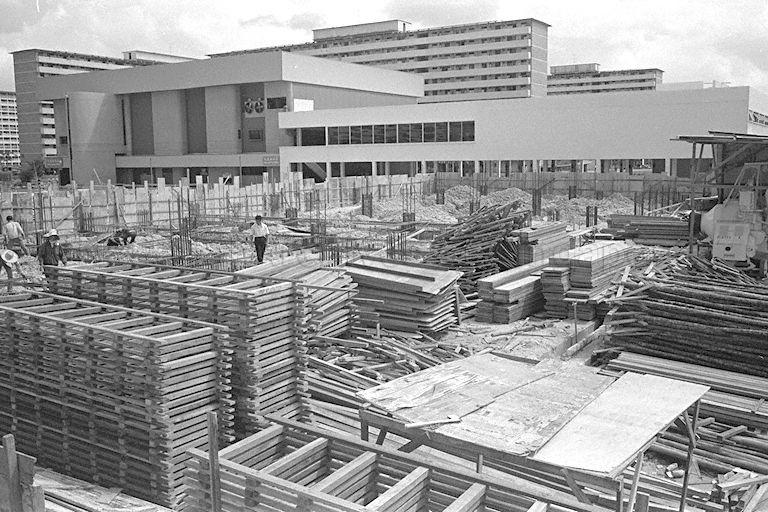 The construction of Toa Payoh Branch Library at Toa Payoh