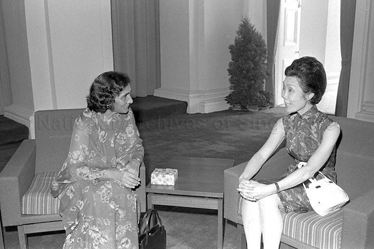Mrs Prem Bhatia, wife of outgoing Indian High Commissioner