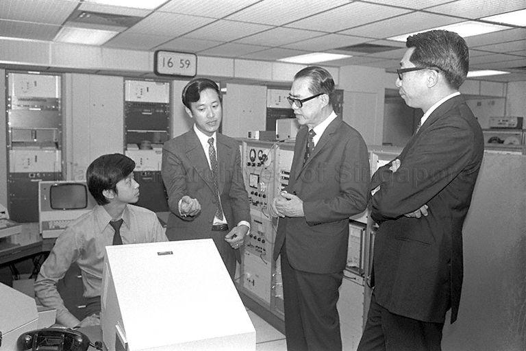 Minister for Finance Hon Sui Sen (second from right) going
