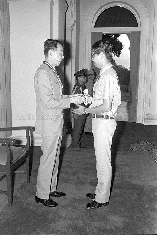 President Dr Benjamin Henry Sheares, who is also Chief Scout