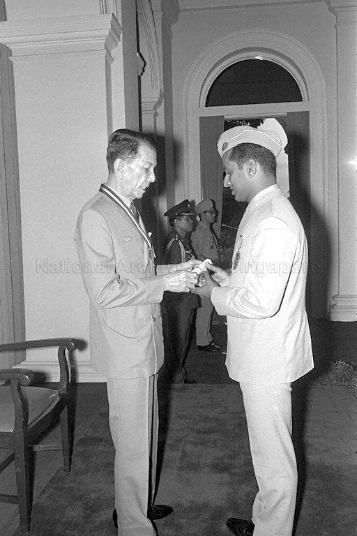 President Dr Benjamin Henry Sheares, who is also Chief Scout