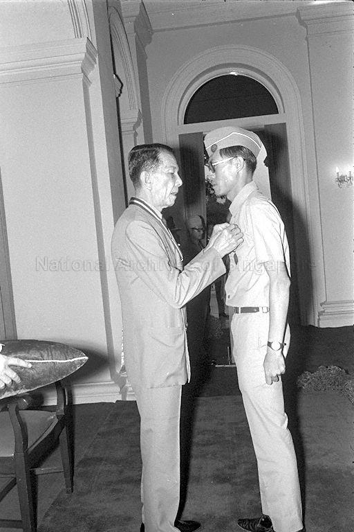 President Dr Benjamin Henry Sheares, who is also Chief Scout