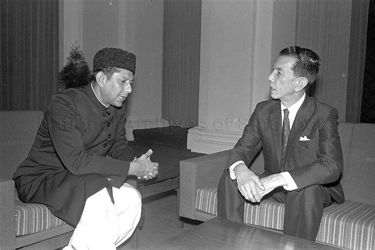 President Dr Benjamin Henry Sheares with Ambassador-