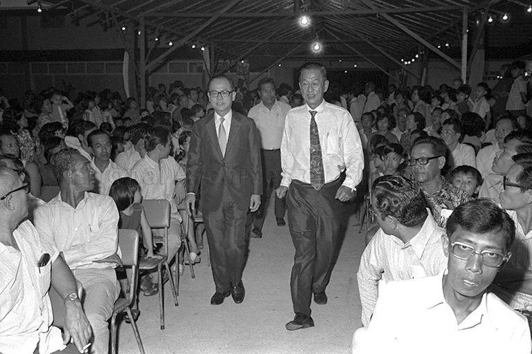 Minister of State for Communications Dr Ang Kok Peng (in