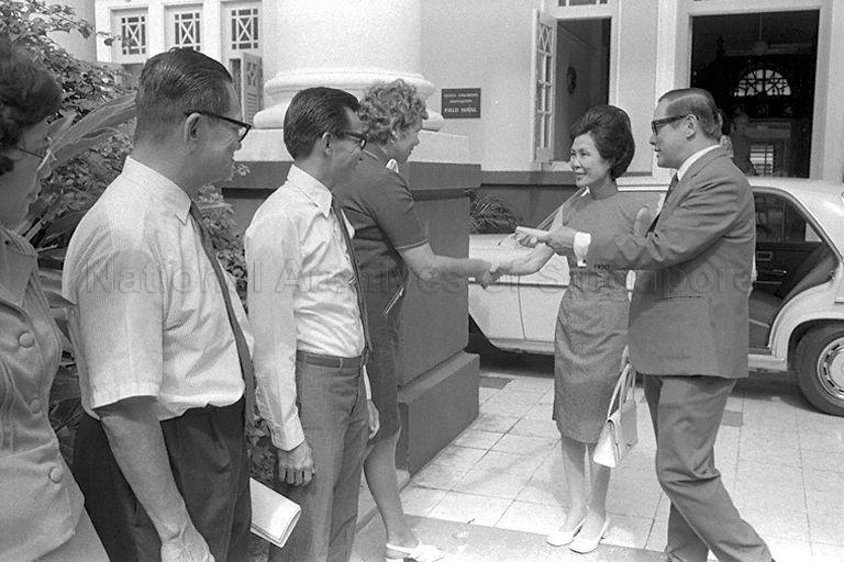 First Lady Mrs Benjamin Henry Shears (second from right)