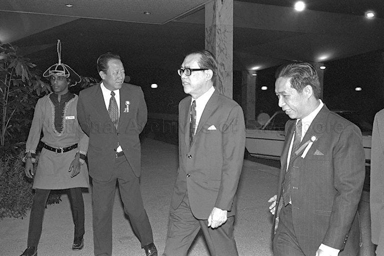 Minister for Finance Hon Sui Sen being arriving at Shangri-