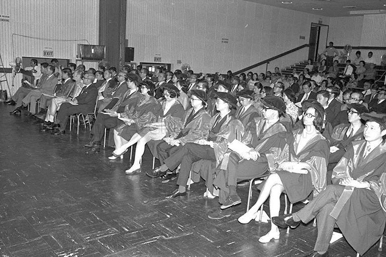 Graduands and guests at convocation ceremony of University
