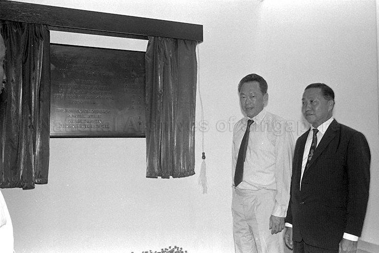 Prime Minister Lee Kuan Yew posing for photograph after