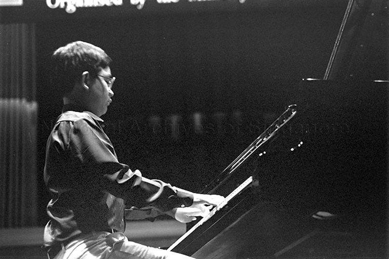 Paul Liang performing on the piano during third National