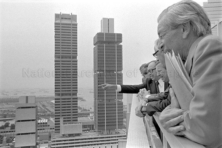 Minister for National Development Teh Cheang Wan (hands