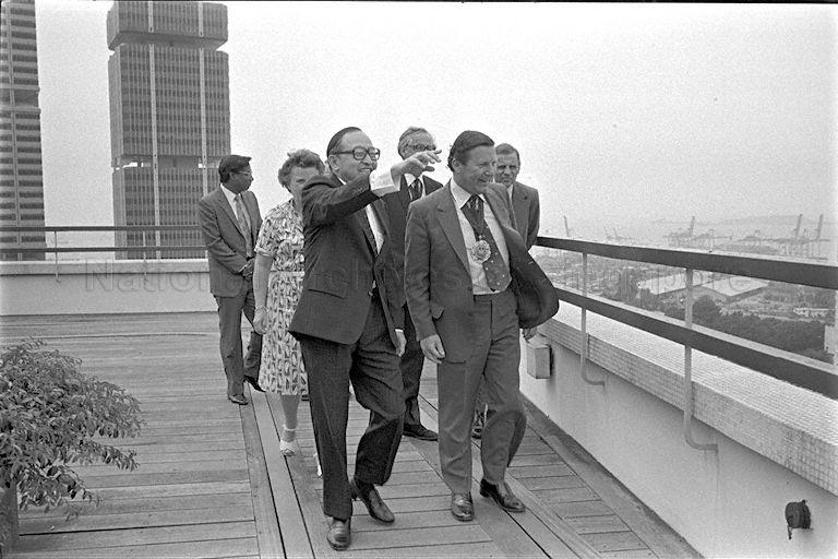 Minister for National Development Teh Cheang Wan (left)