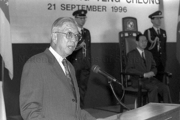 COMMUNITY CHEST CHAIRMAN DR RICHARD EU KENG MUN SPEAKING AT