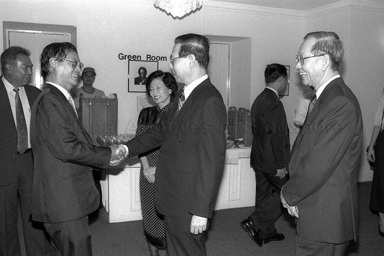 PRESIDENT ONG TENG CHEONG AND MRS ONG ATTENDING THE NATIONAL