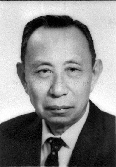 Portrait of Goh Tjoei Kok, founder of Tat Lee Bank in 1973