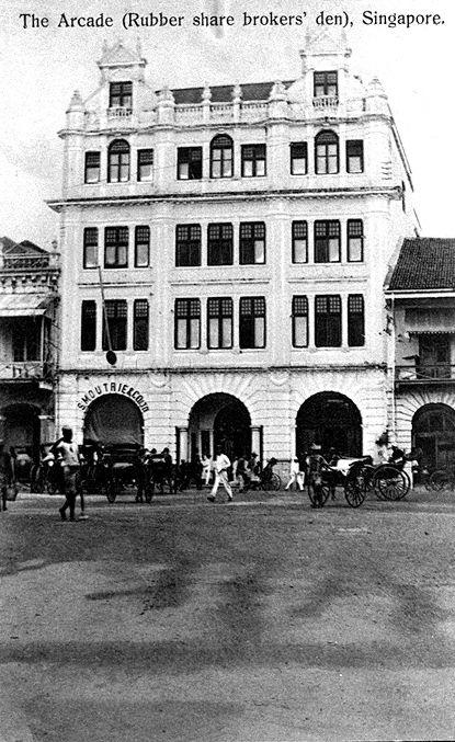 The Arcade at southeast end of Raffles Place, Singapore. The