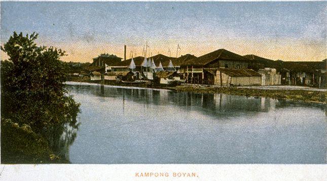 Kampong Boyan by the banks of Rochor River, between Jalan