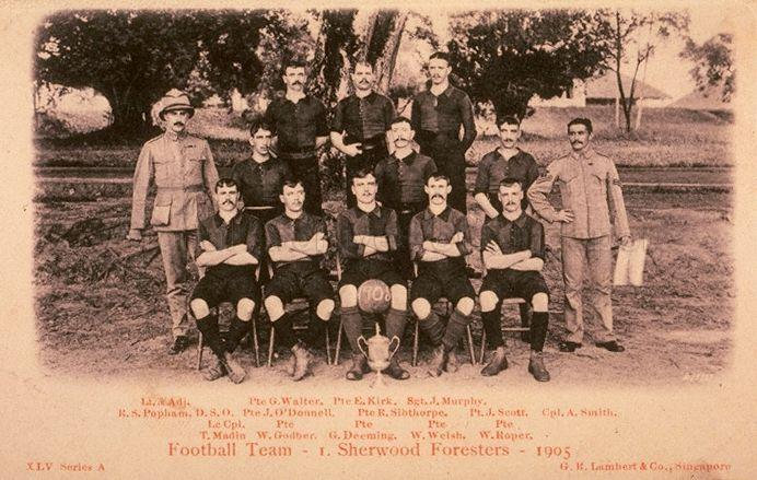 SHERWOOD FORESTERS FOOTBALL TEAM