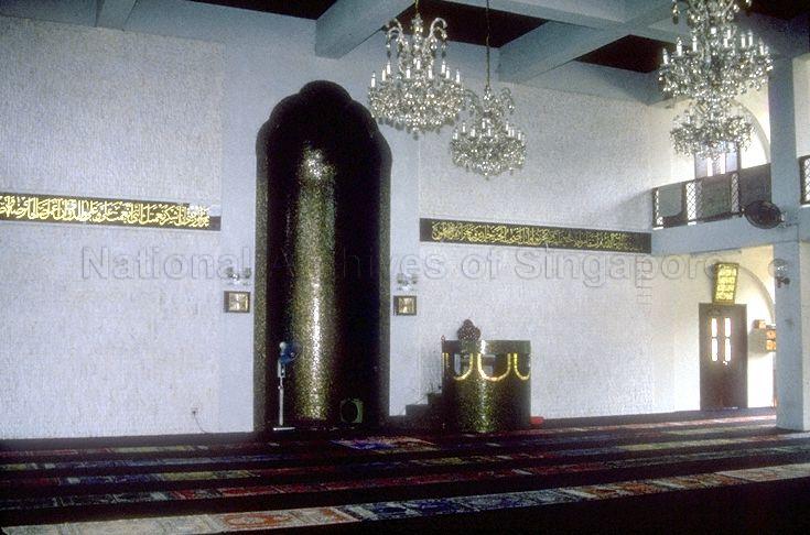 Interior view of Assyakirin Mosque at Yung An Road