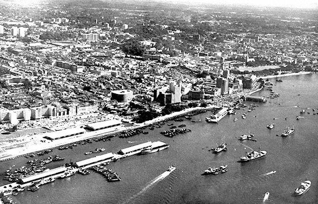 AERIAL VIEW OF TELOK AYER BASIN, SOUTH PIER, NORTH PIER,