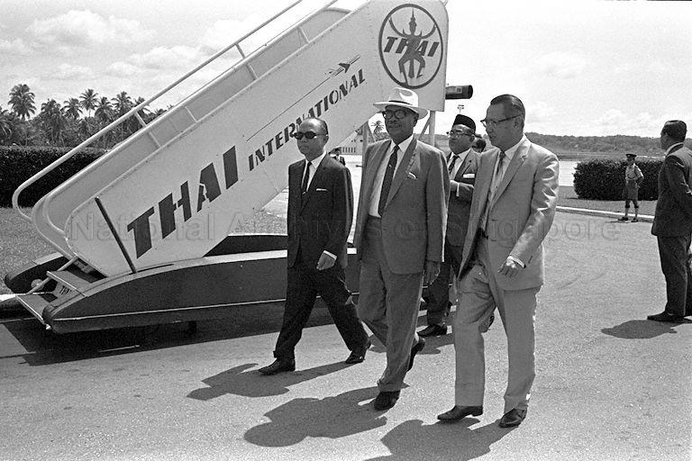 From right, Minister for Finance Lim Kim San, Malaysian