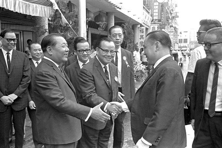 Minister of State for Culture Lee Khoon Choy (second from