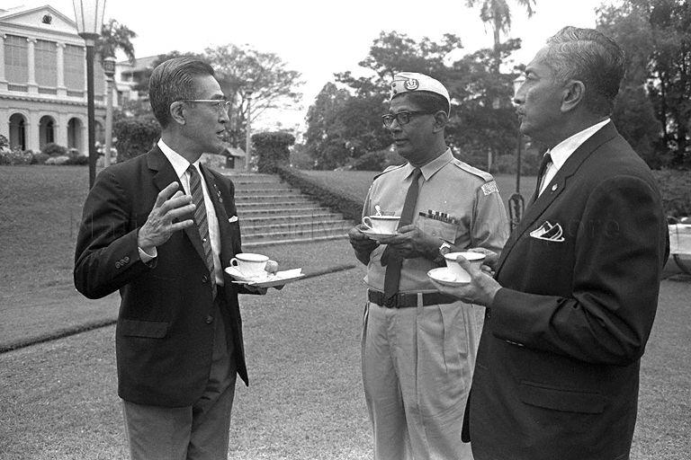 President Yusof Ishak with Chief Commissioner of Scout