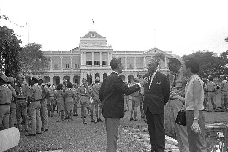 President Yusof Ishak with Chief Commissioner of Scout