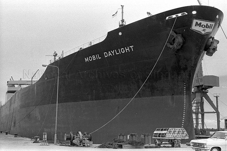 Mobil Daylight, an oil tanker owned by Mobil Shipping