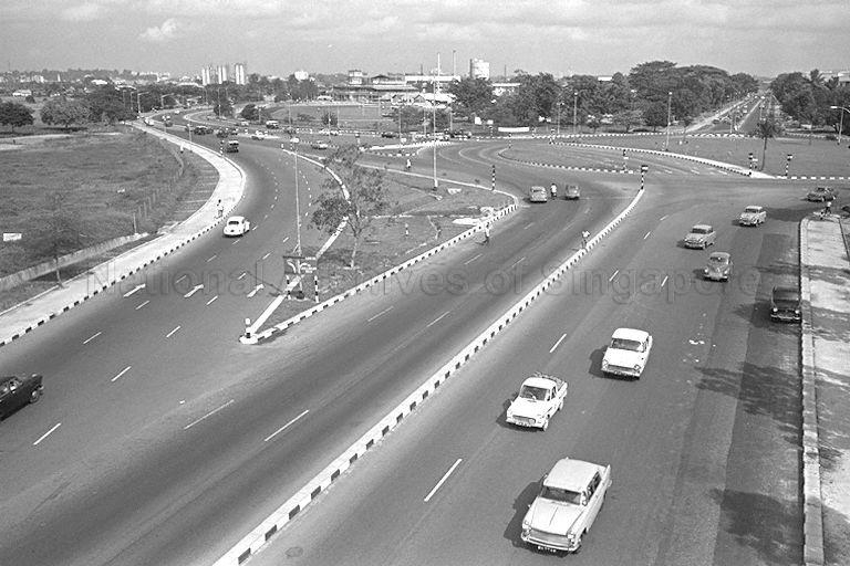 View of Mountbatten Road looking towards Geylang, with