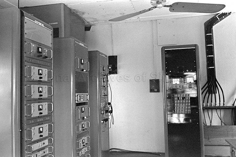 Photo of machinery inside the Civil Radio Transmitting