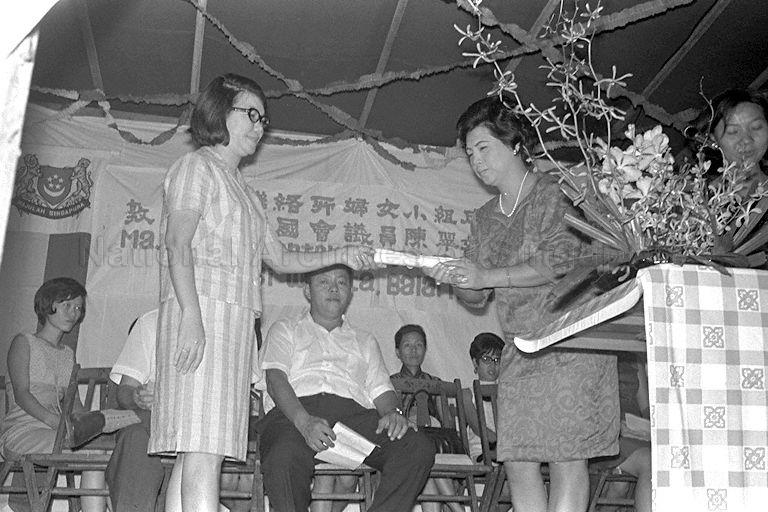 Delta Member of Parliament Madam Chan Choy Siong (left,