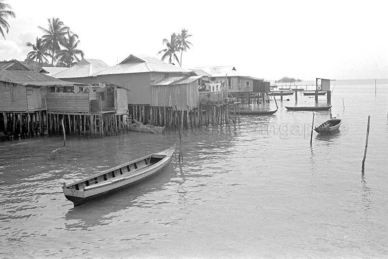Picture of houses at Pulau Bukom. This is a picture taken
